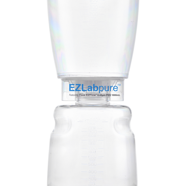 EZLabpure™ Sterile Disposable Bottle Top Vacuum Filter Units with 0.45 ...