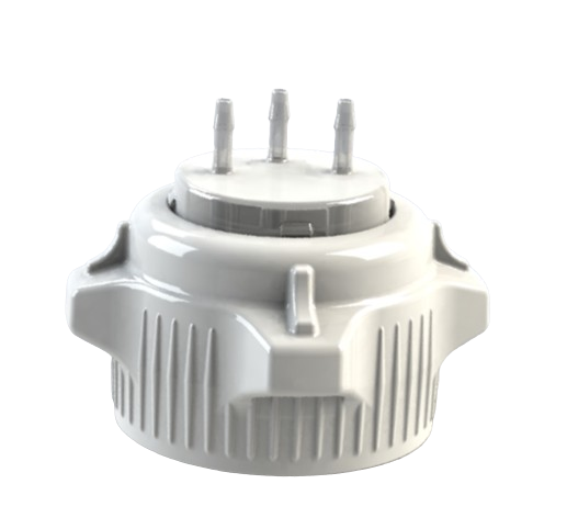 Open Top VersaCap® 53B with Molded 3x 1/8" HB Adapter – Foxx Life Sciences