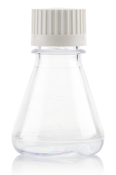 EZBio®pure 125mL Erlenmeyer Flask, PC, Baffle Base, VersaCap® 38-430 ...