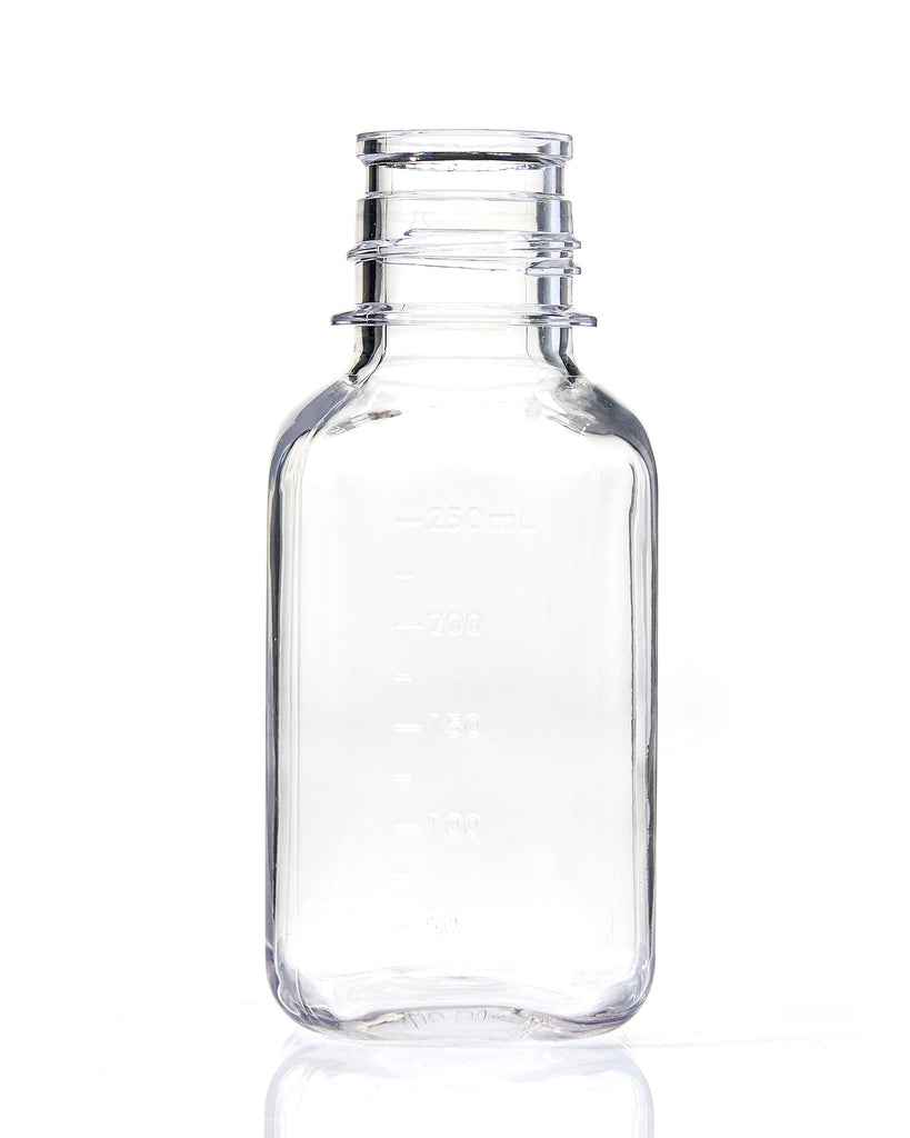 EZBio® Bottle, Polycarbonate (PC), Non-Sterile, 250mL, No Cap, pk/24 ...