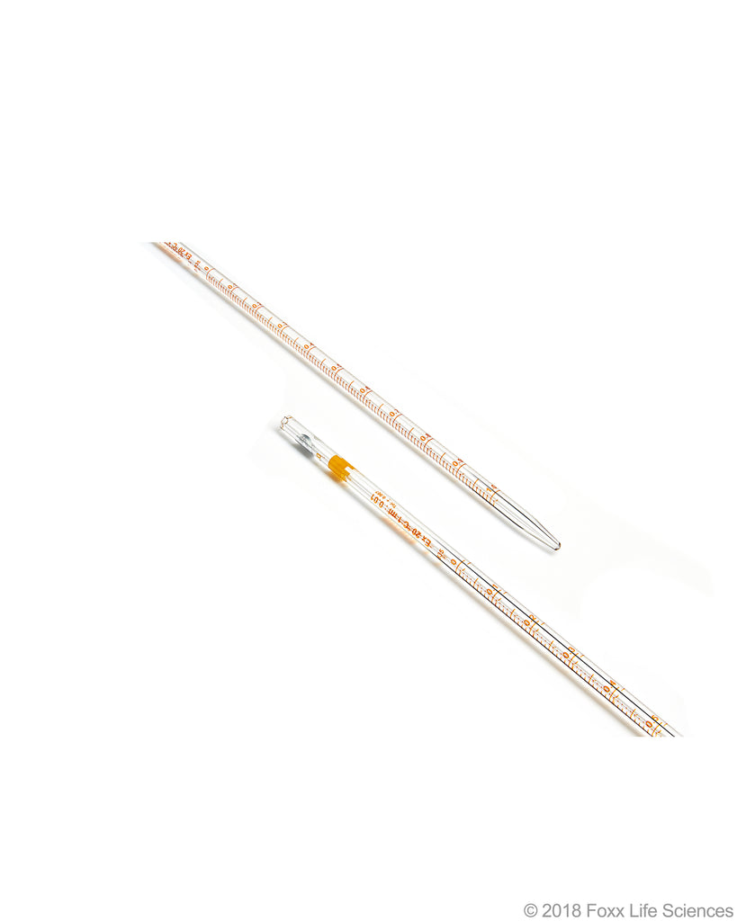 Borosil Graduated Mohr Pipette, 3.3 Borosilicate glass, Amber markings ...