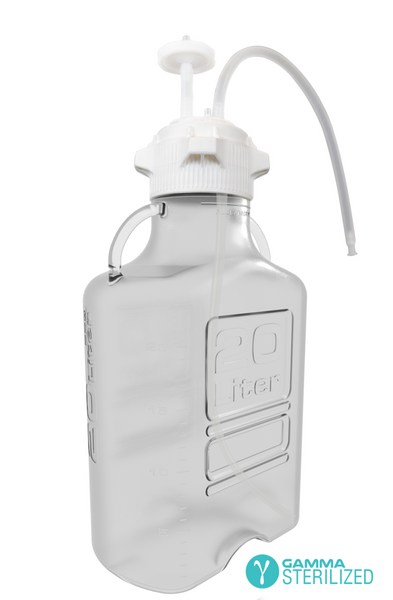 EZBio® Single Use Carboy Assembly, 20L, PETG, VersaCap® 120mm, TPE ...