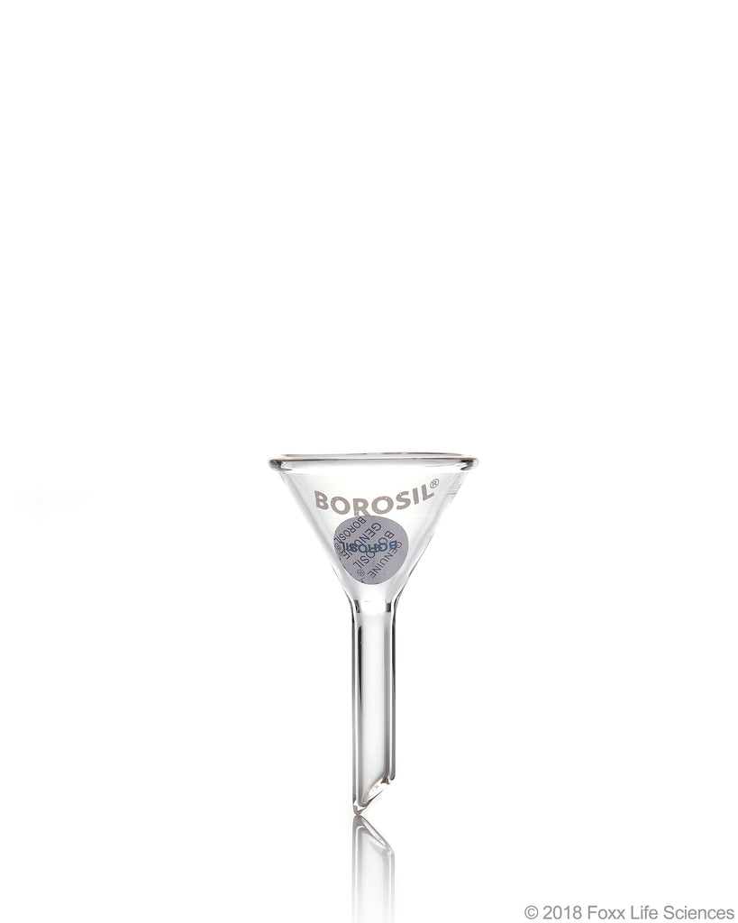 Borosil® Funnels, Short Stem, Plain, 60 deg 35 MM, ISO 4798, 3.3 ...