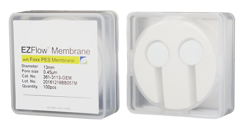 EZFlow® Membrane Disc Filter, PES, 0.45µm, 13mm, Non-Sterile, 100/pk