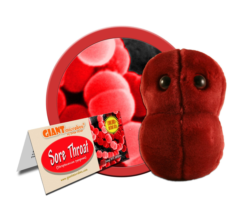 Sore Throat (Streptococcus pyogenes) - GIANTmicrobes® Plush Toy | GM551